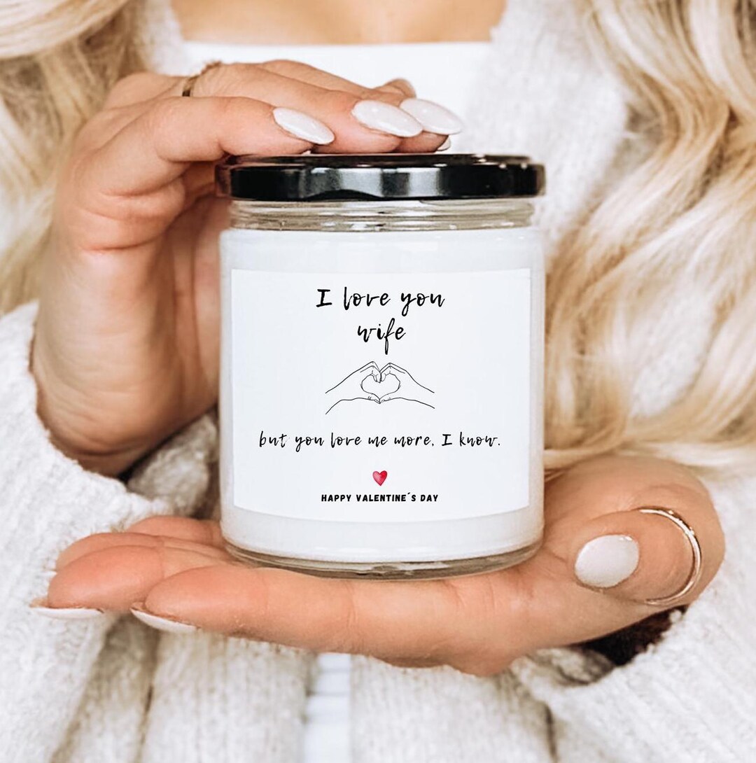 Romantic Candles, Scented Candles, Valentines Gift, Amber Candle Jar ...