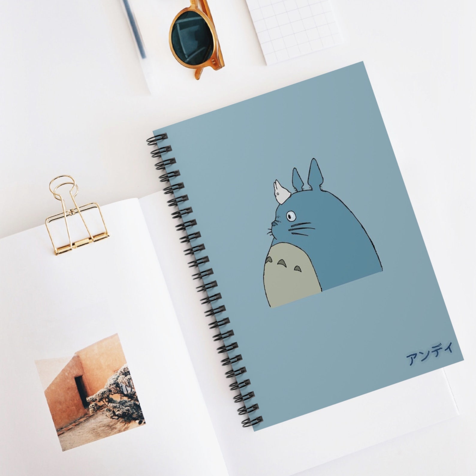 Studio Ghibli Totoro Cute Spiral Notebook Ruled Line - Etsy