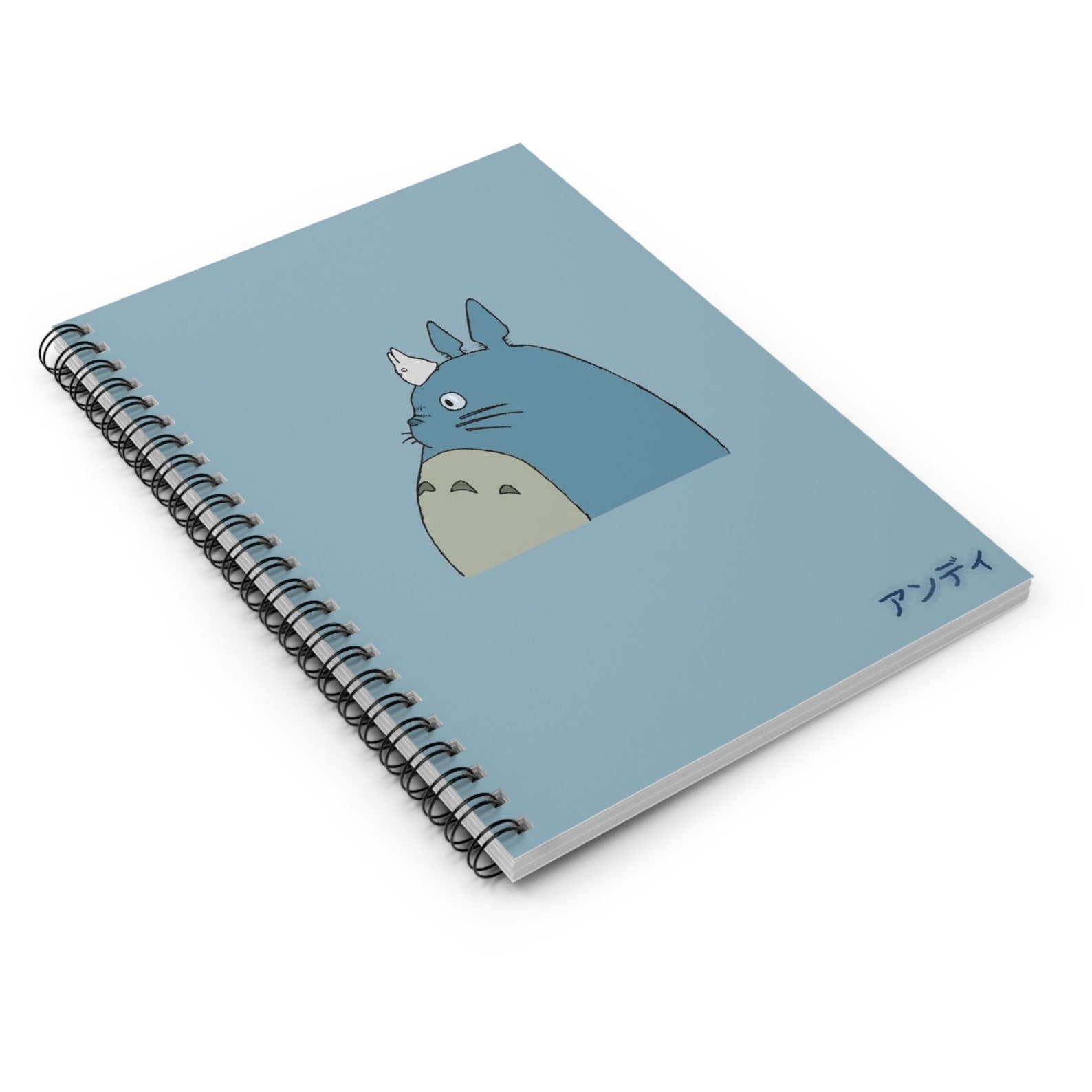 Studio Ghibli Totoro Cute Spiral Notebook Ruled Line - Etsy