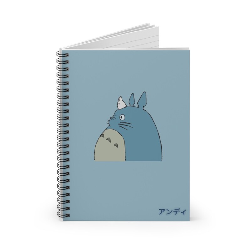 Studio Ghibli Totoro Cute Spiral Notebook Ruled Line - Etsy