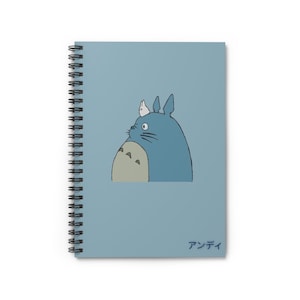 Studio Ghibli Totoro Cute Spiral Notebook Ruled Line - Etsy