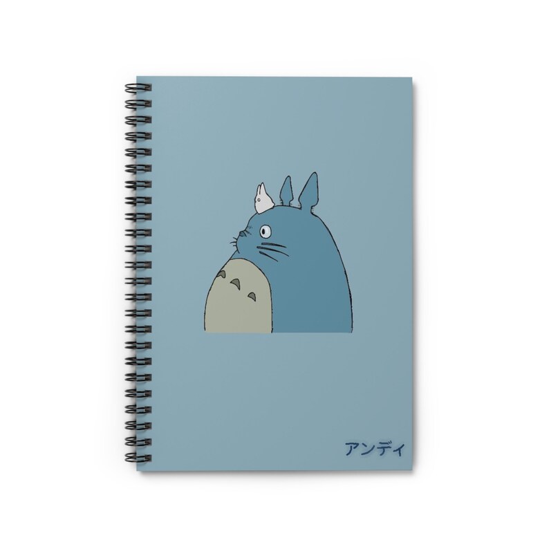 Studio Ghibli Totoro Cute Spiral Notebook Ruled Line - Etsy