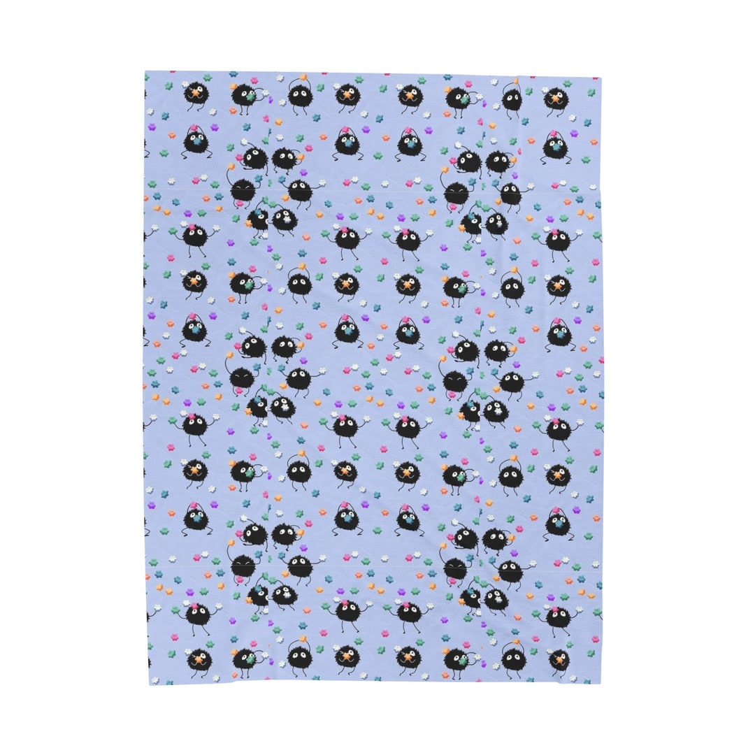 Soot Sprites Studio Ghibli Velveteen Plush Blanket - Etsy