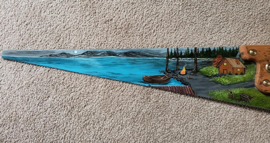 Hand-painted Old Fashioned Hand Saw - Etsy