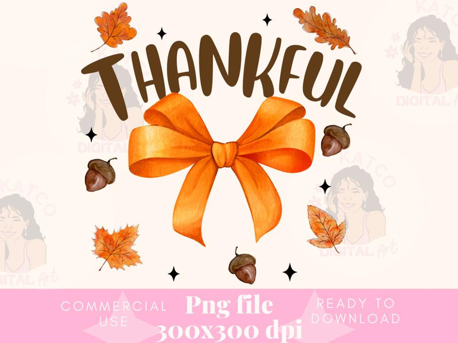 Thankful Png, Girly Fall Png,fall Design, Fall Png,digital Download ...
