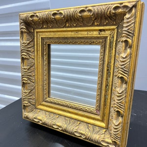 Vintage Ornate Gold Framed Mirror, Carved Wood - Etsy