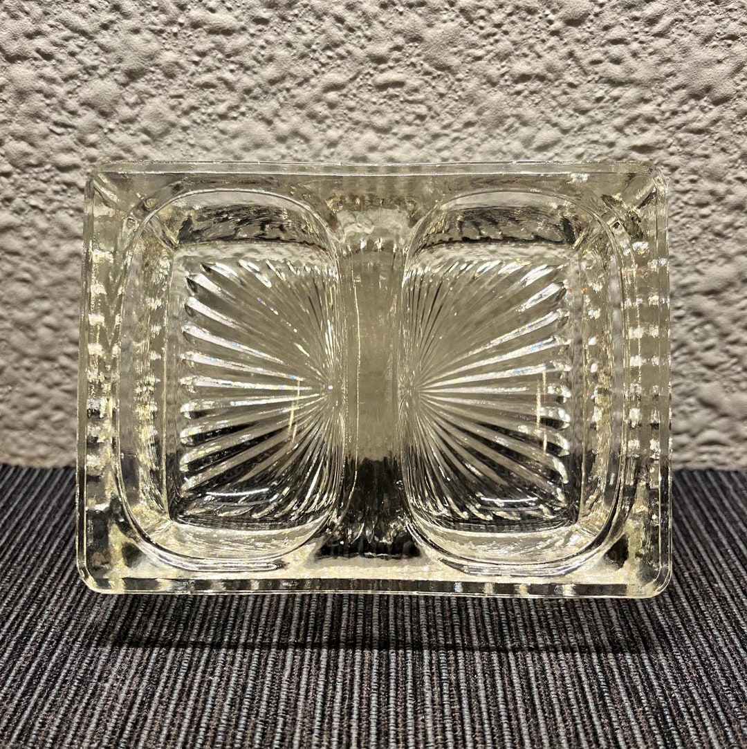 Depression Glass, Clear Glass, Salt Cellar - Etsy