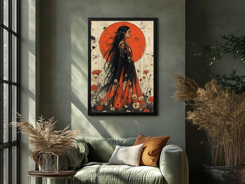 Native American Goddess Wall Art, Asdzáá Nádleehi Poster, Navajo ...