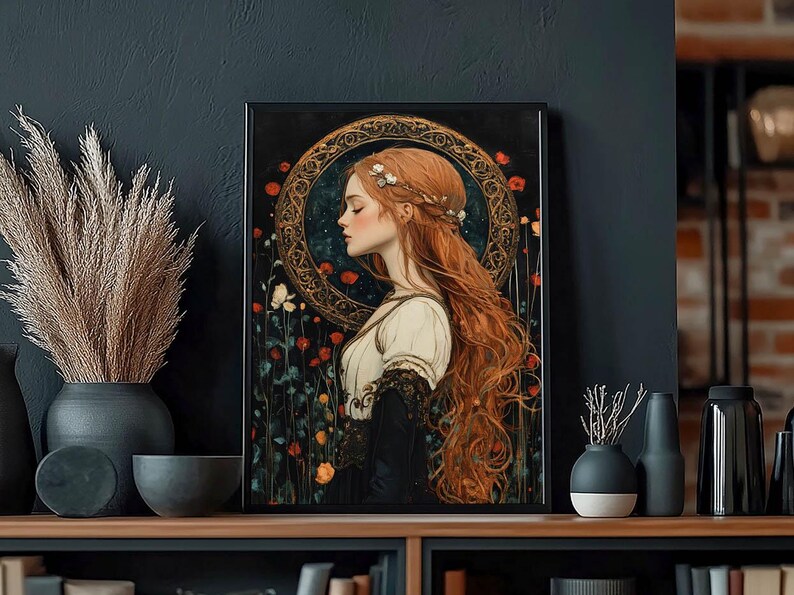 Goddess Freyja Poster PRINTABLE, Norse Goddess of Fertility DIGITAL ...