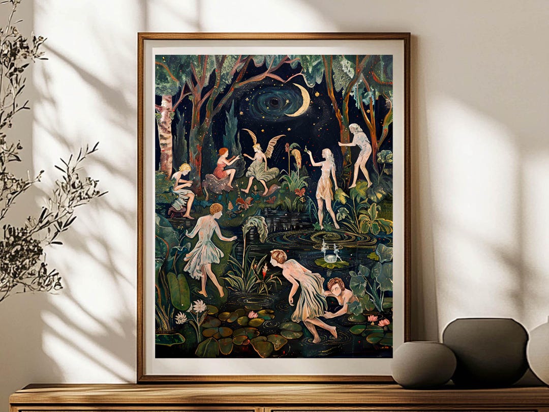 Ancient Greek Mythology Art Print, Greek Mythology Poster, Enchanting ...