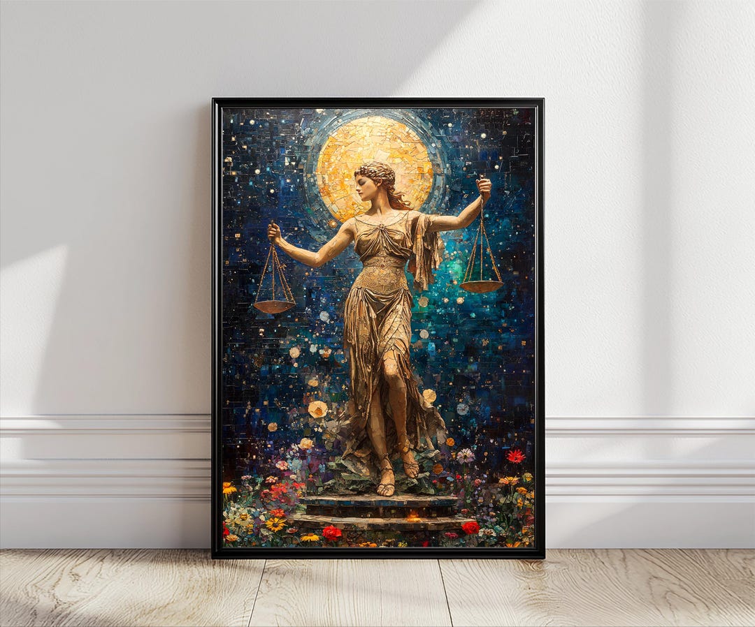 Themis Goddess Art Print, Lady Justice, Themis, Greek Justice Goddess ...