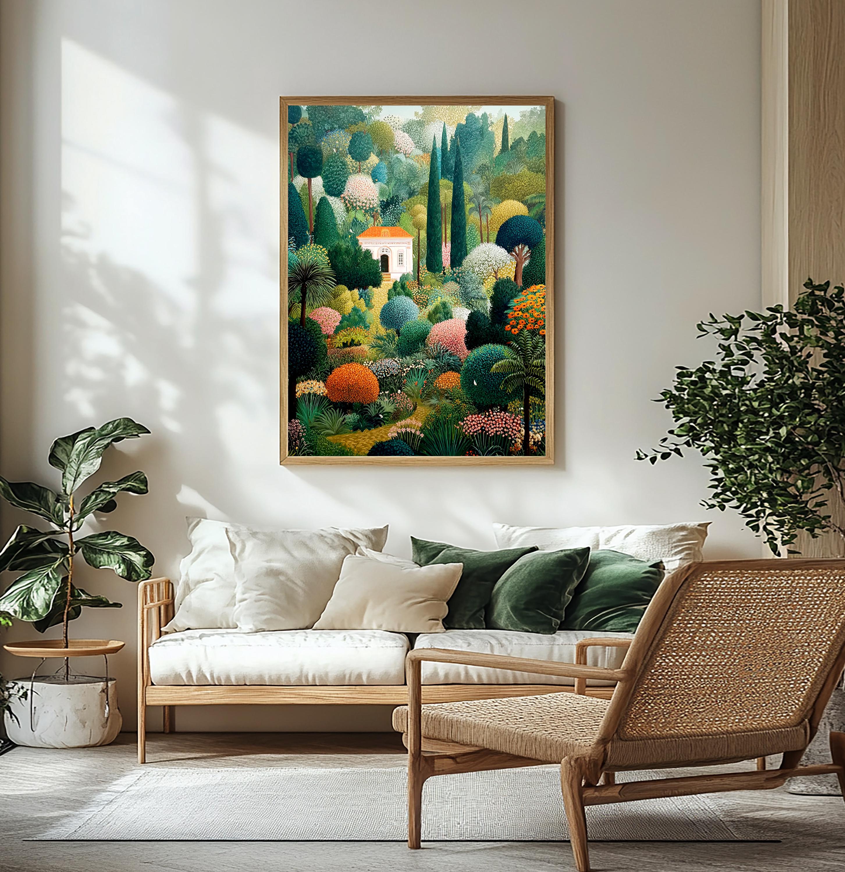 Henri Rousseau Inspired Premium Matte Poster, Jungle Art Wall Decor ...