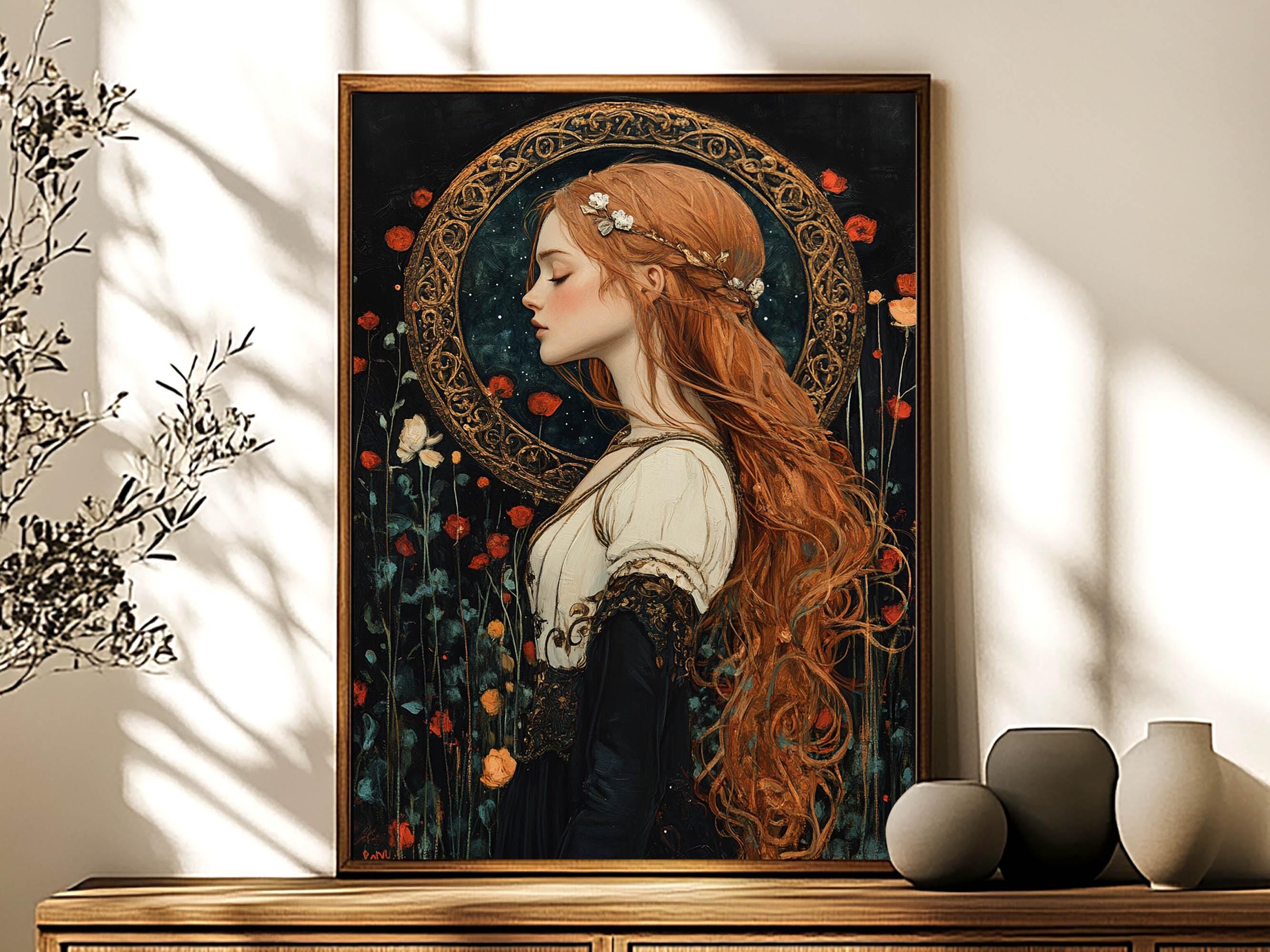 Goddess Freyja Poster PRINTABLE, Norse Goddess of Fertility DIGITAL ...
