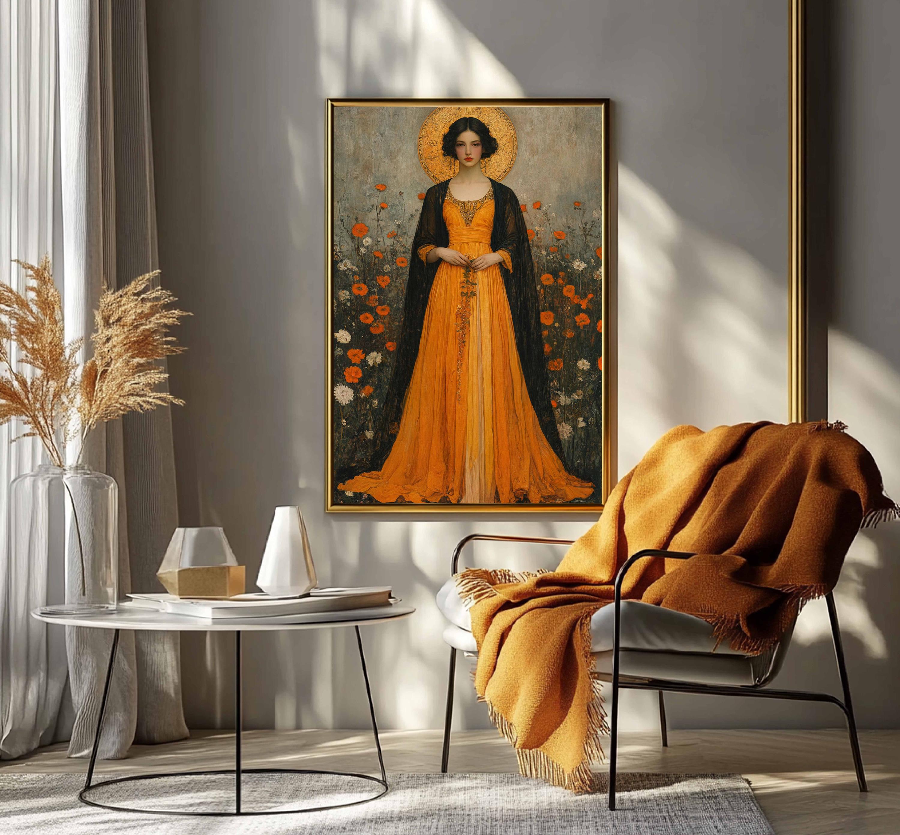 Demeter Art Print, Greek Goddess of the Harvest, Demeter Goddess Wall ...