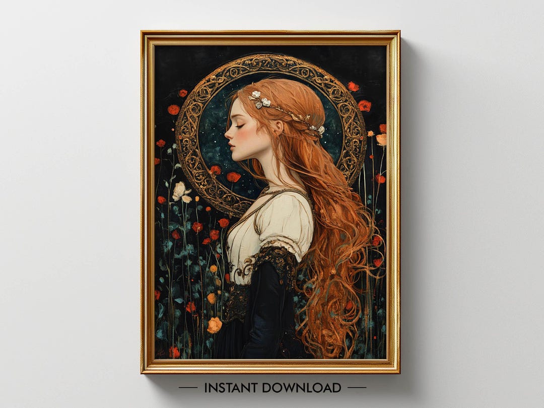 Goddess Freyja Poster PRINTABLE, Norse Goddess of Fertility DIGITAL ...