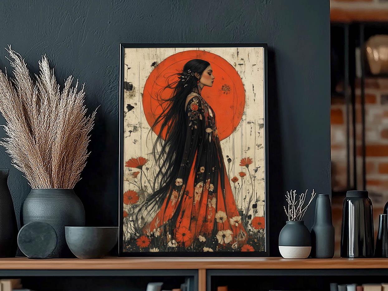 Native American Goddess Wall Art, Asdzáá Nádleehi Poster, Navajo ...
