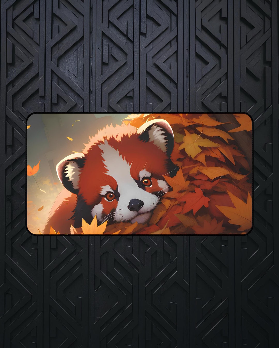 Red Panda Desk Mat, Cute Red Panda Mat, Red Panda Gaming Mat, Red Panda ...