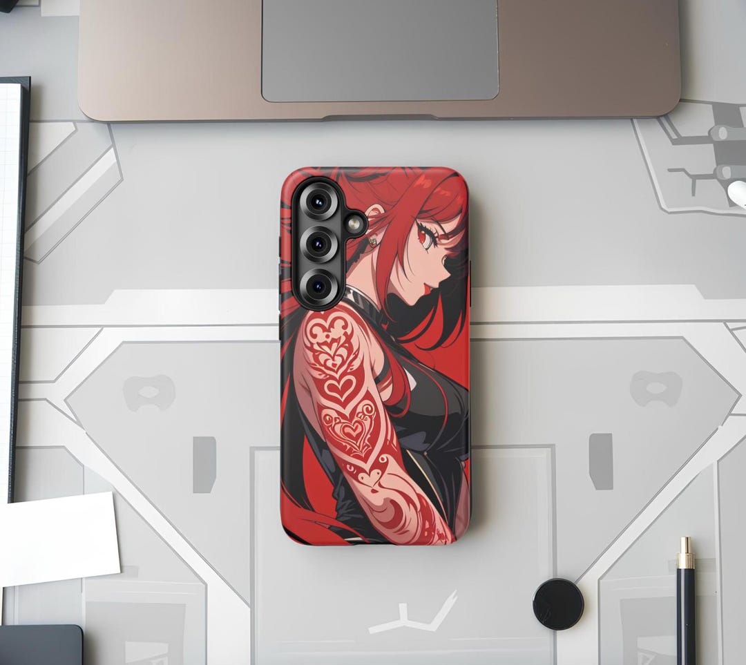 Red Anime Phone Case, Red Phone Case, Durable Pone Case, Anime ...