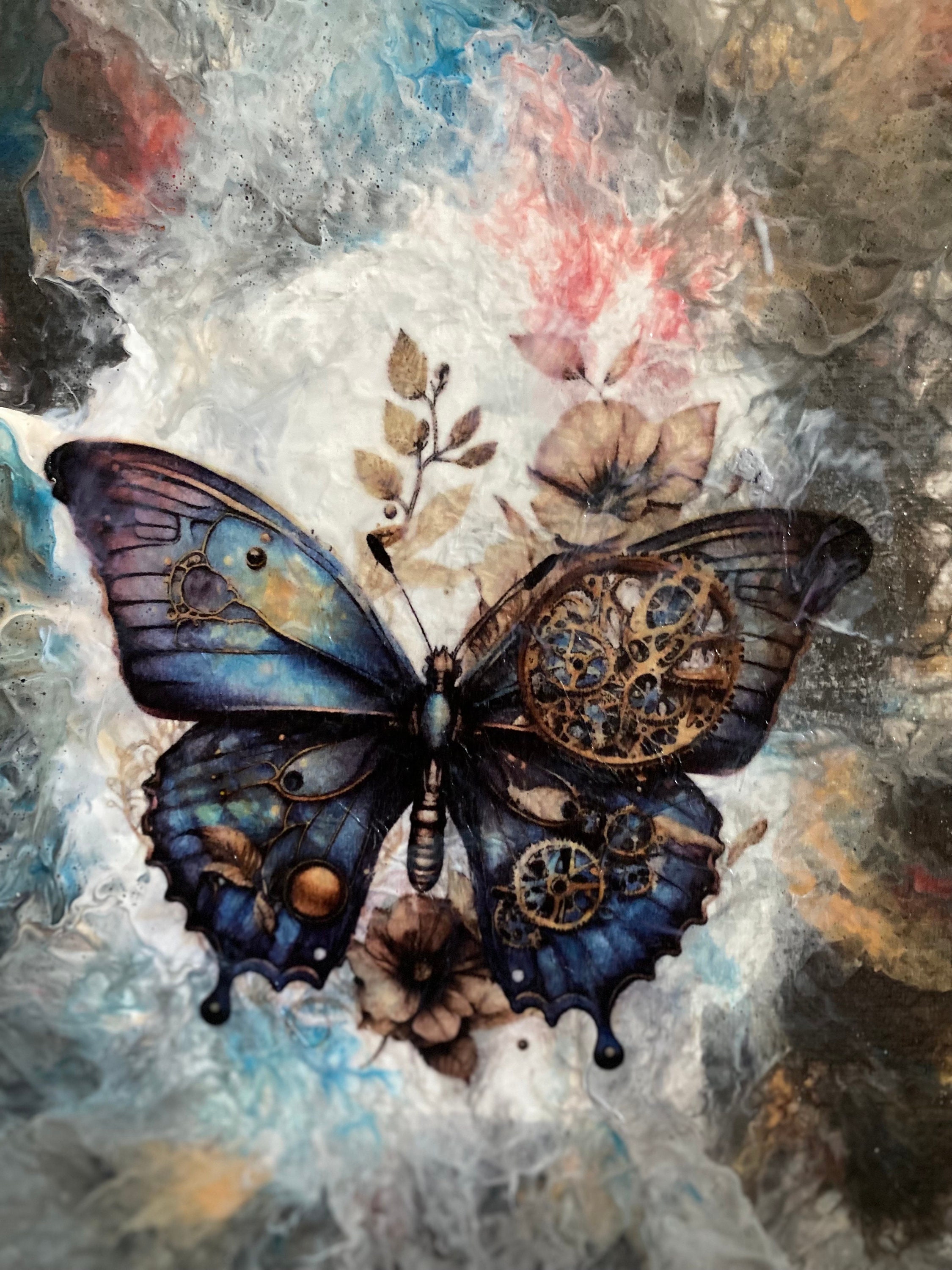 Steampunk Blue Butterfly - Etsy