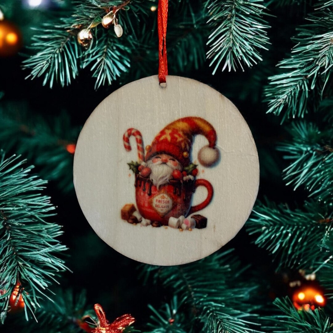 Fireside Delights - Hot Cocoa Gnome Ornament - Etsy