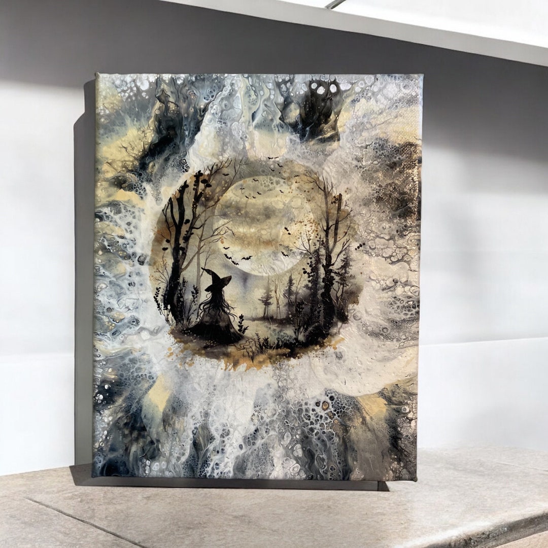 Witch in the Moonlight - Etsy