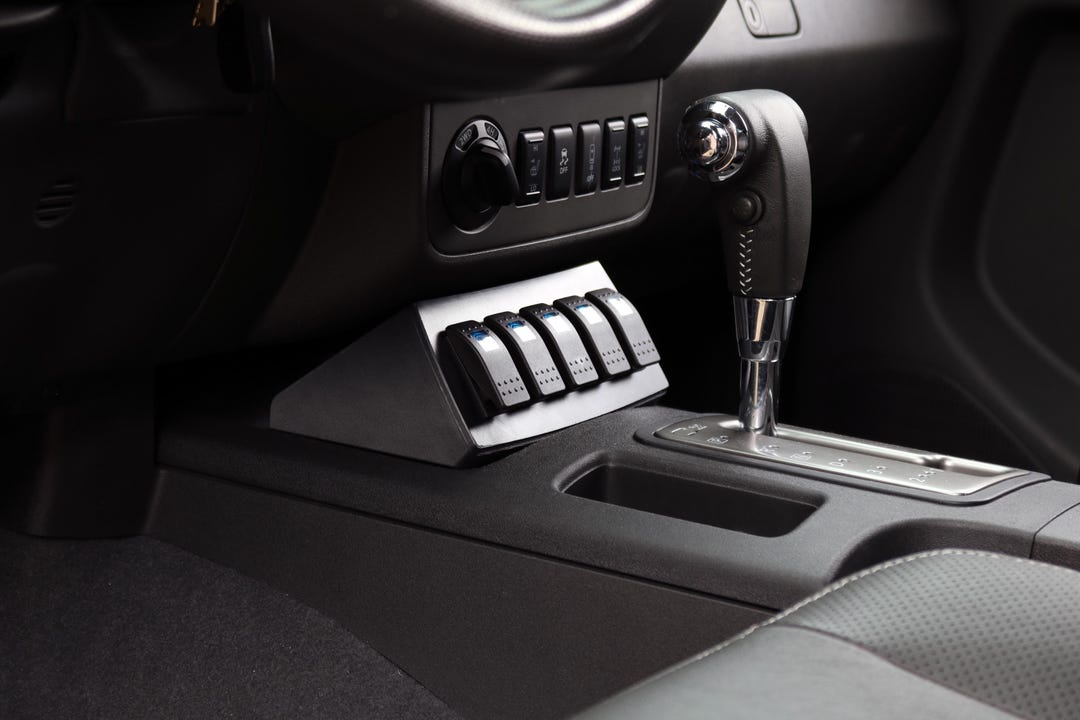 Custom Switch Panel for Lower Console Cubby. Fits Xterra / Frontier Aux ...