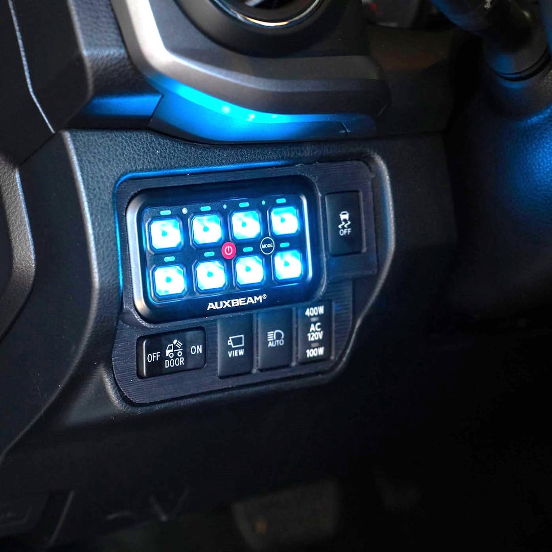 Fits Tacoma 3rd Gen Auxbeam 8-gang Mount Left Switch Panel | 2016-2023 ...