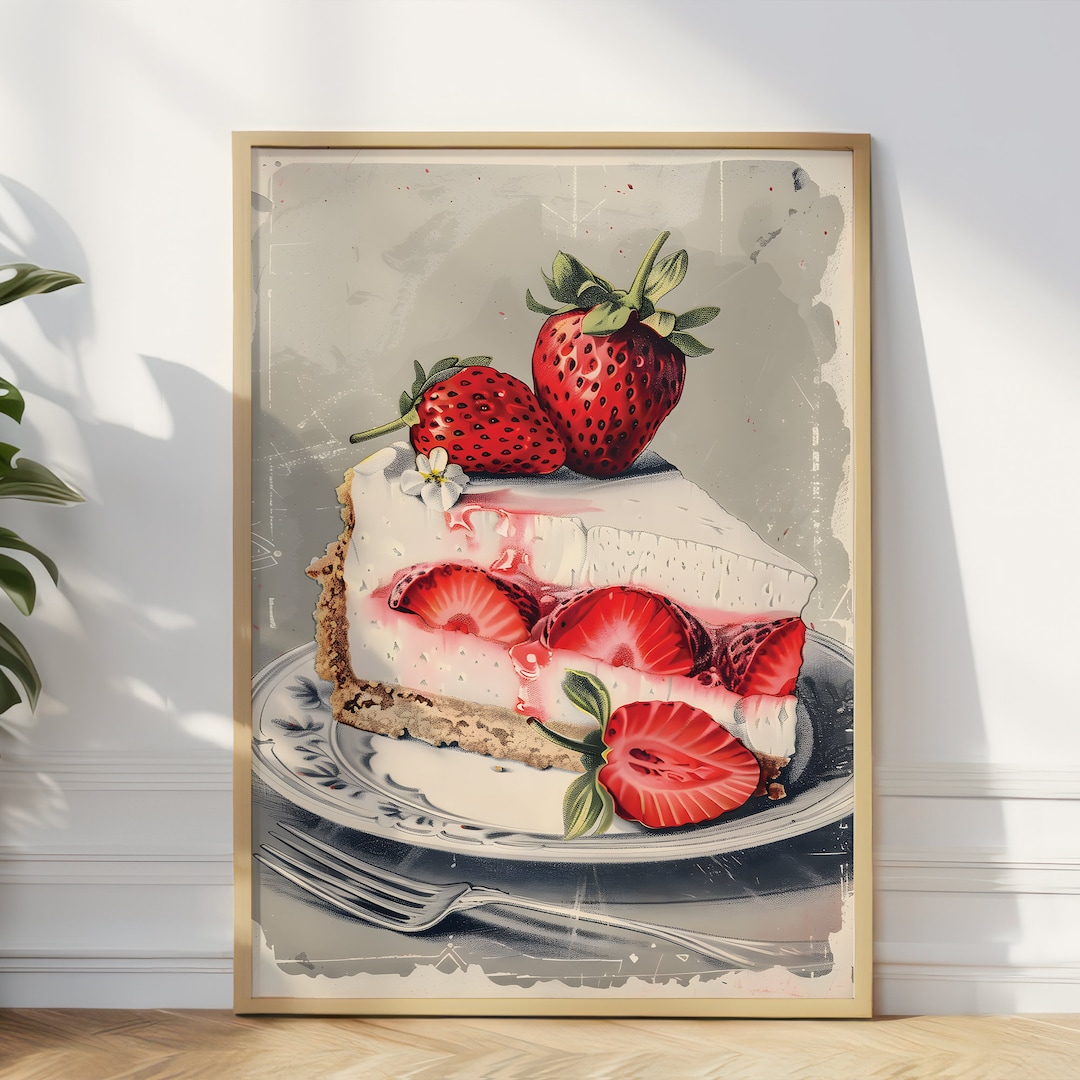 Vintage Baking Poster, Retro Food Art, Vintage Kitchen Poster, Kitchen ...