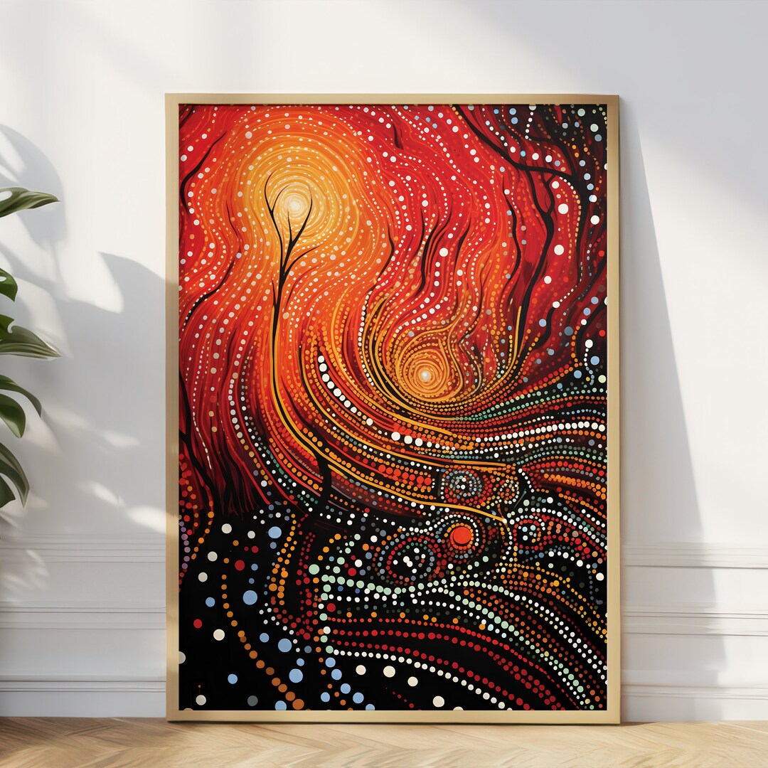 Aboriginal Art Print: Cultural Wall Decor, Australian Design - Etsy