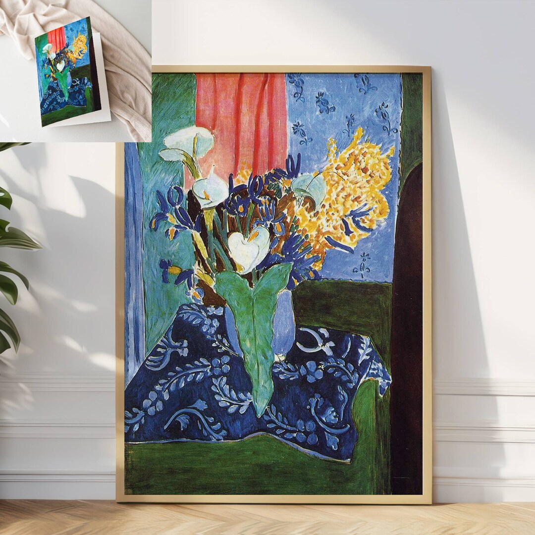 Henri Matisse Flower Wall Art Print, Henri Matisse Birthday Card ...