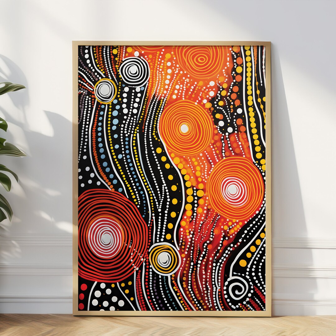 Aboriginal Prints, Cultural Wall Art, Indigenous Poster Set, Aboriginal ...