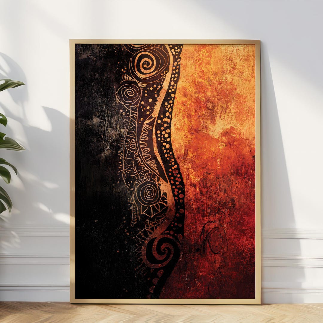 Aboriginal Wall Art Print, Cultural Wall Art Decor, Indigenous Poster ...