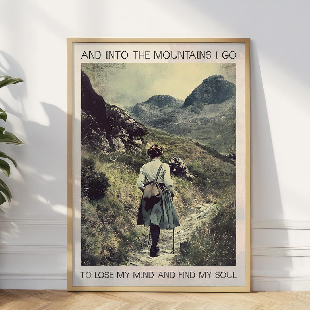 ORIGINAL Mountains Poster, Nature Poster, Traveler Poster, Nature Art ...