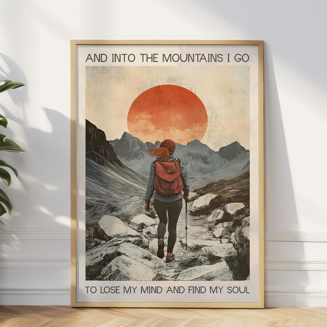 Mountains Art Print: Nature Poster, Traveler Wall Decor - Etsy