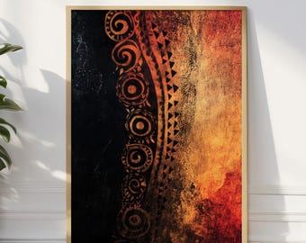 Aboriginal Print, Cultural Wall Art, Indigenous Poster, Tribal Decor ...