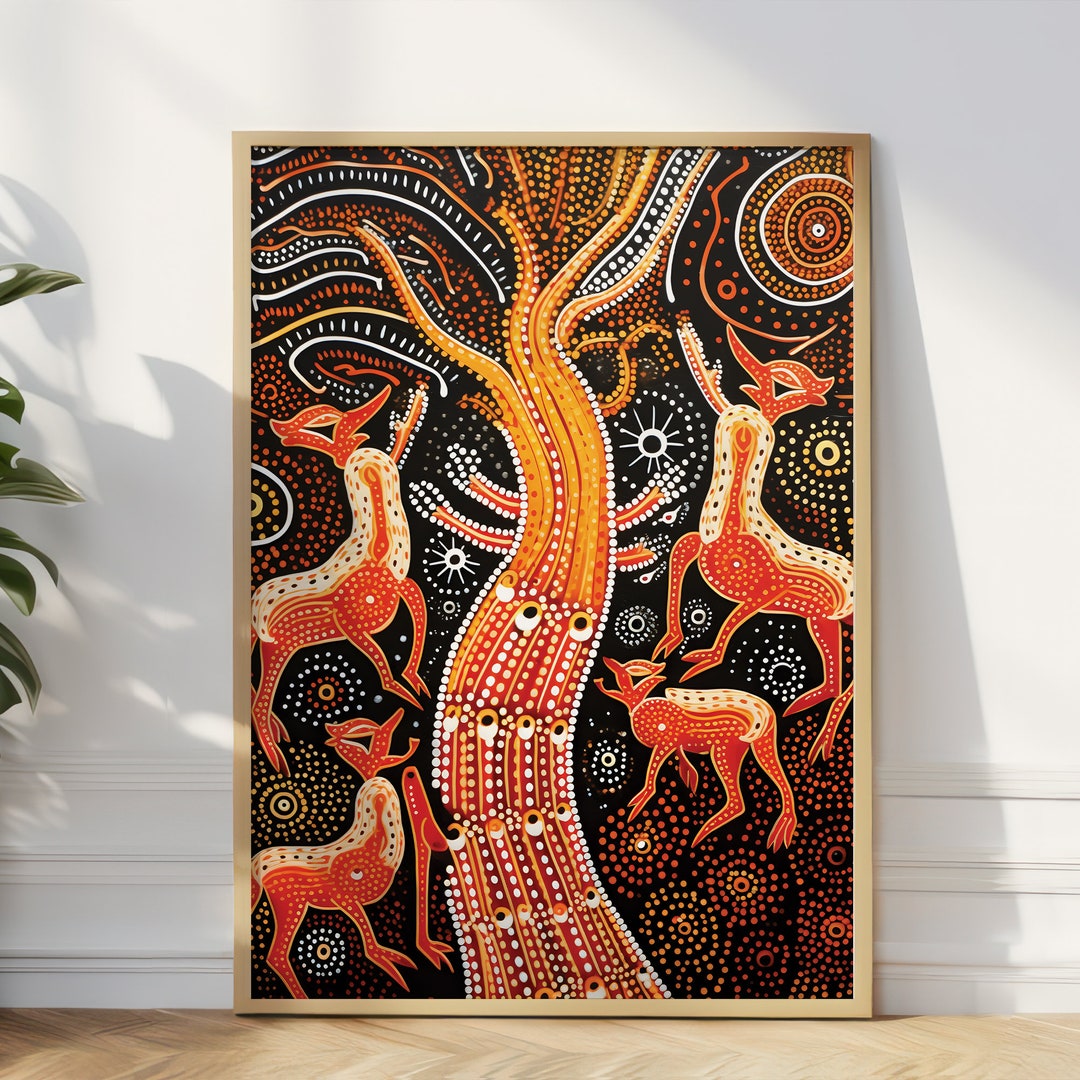 Aboriginal Prints, Cultural Wall Art, Indigenous Poster Set, Aboriginal ...