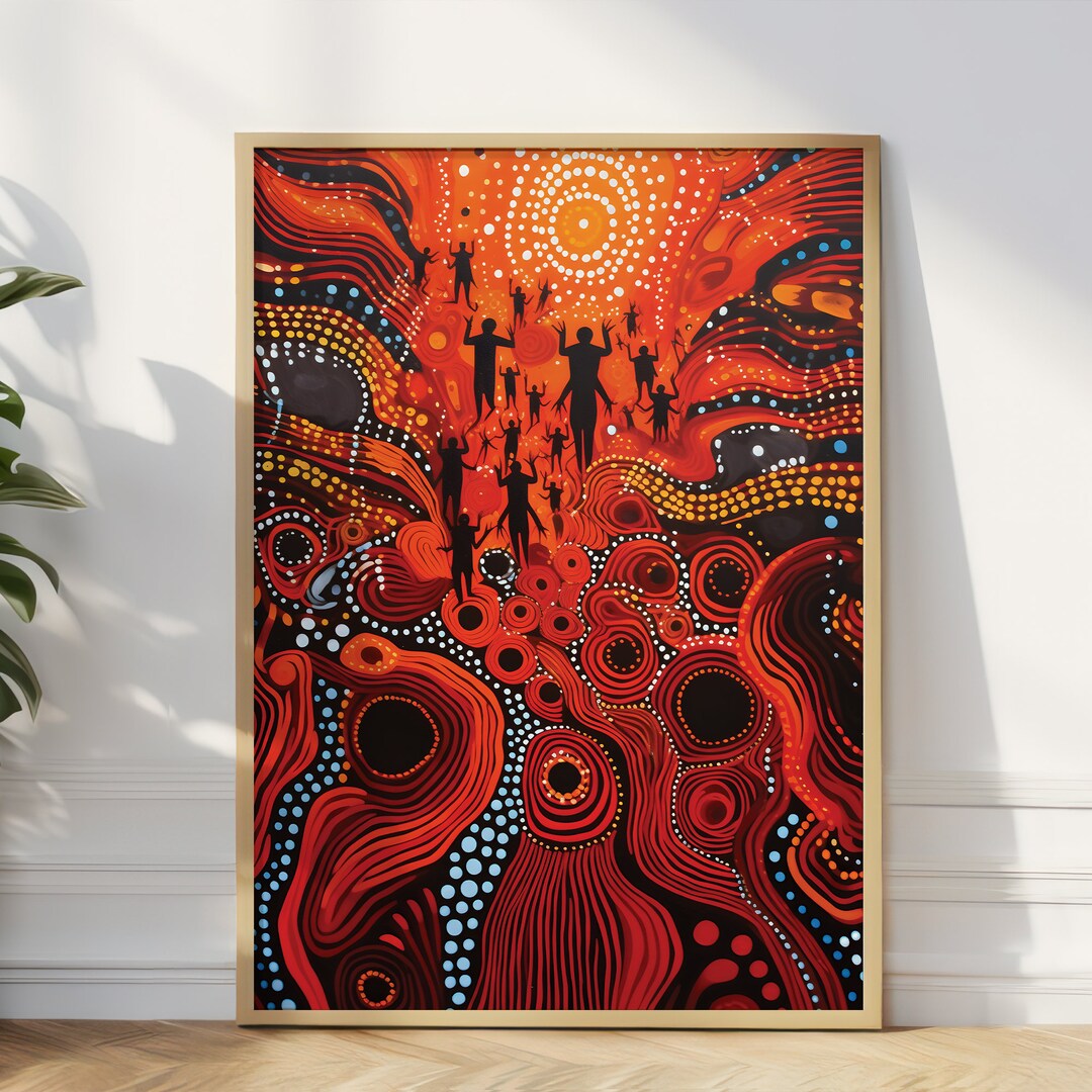 Aboriginal Prints, Cultural Wall Art, Indigenous Poster Set, Aboriginal ...