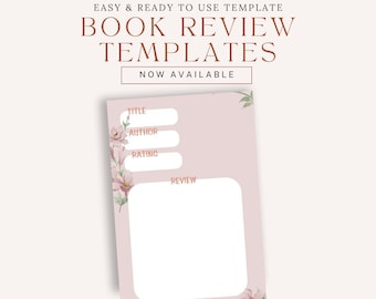 Book of the Month Templates L Book Review Templates L Printable ...