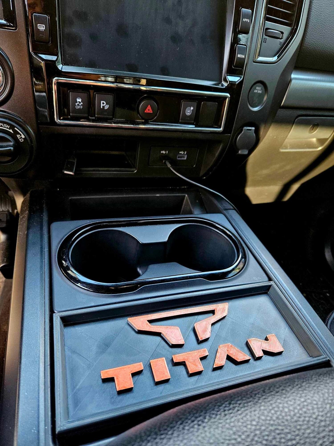 2016 Nissan Titan Center Console Tray 2 Colors - Etsy