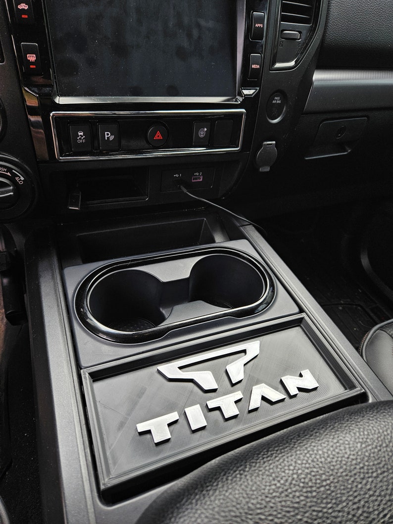 2016+ Nissan Titan Center Console Tray (2 Colors) - Etsy