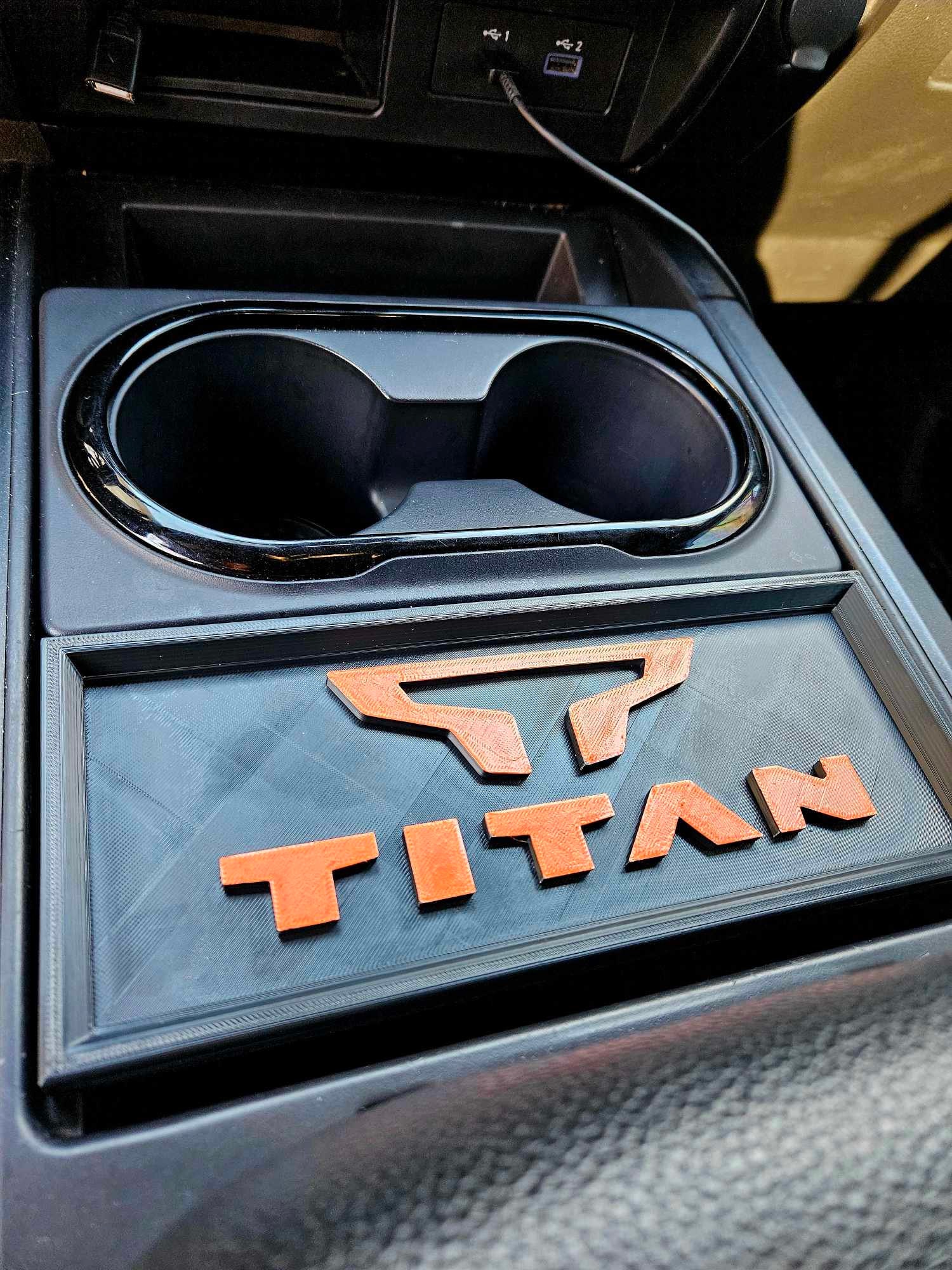 2016 Nissan Titan Center Console Tray 2 Colors - Etsy