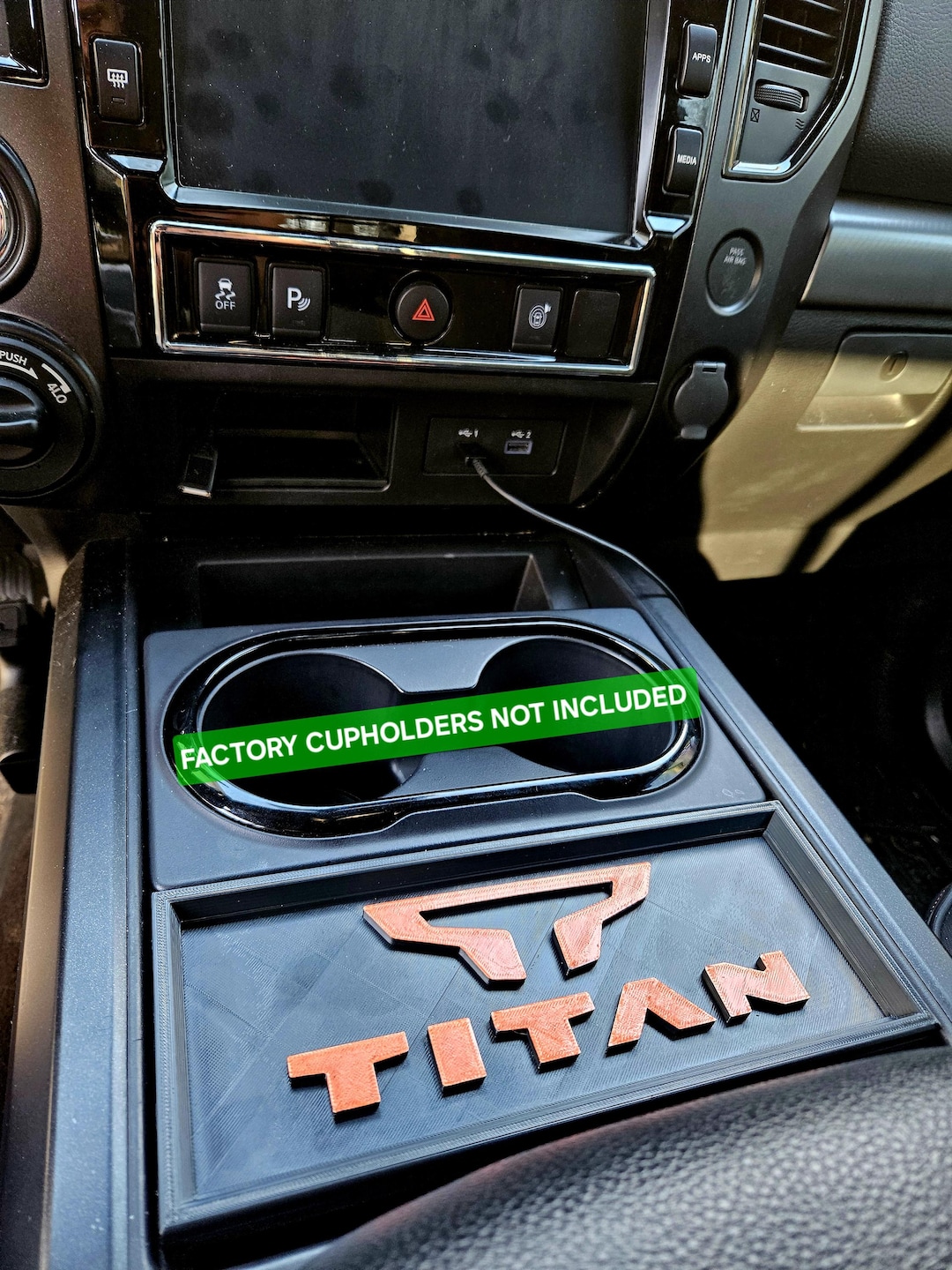 2016+ Nissan Titan Center Console Tray (2 Colors) - Etsy