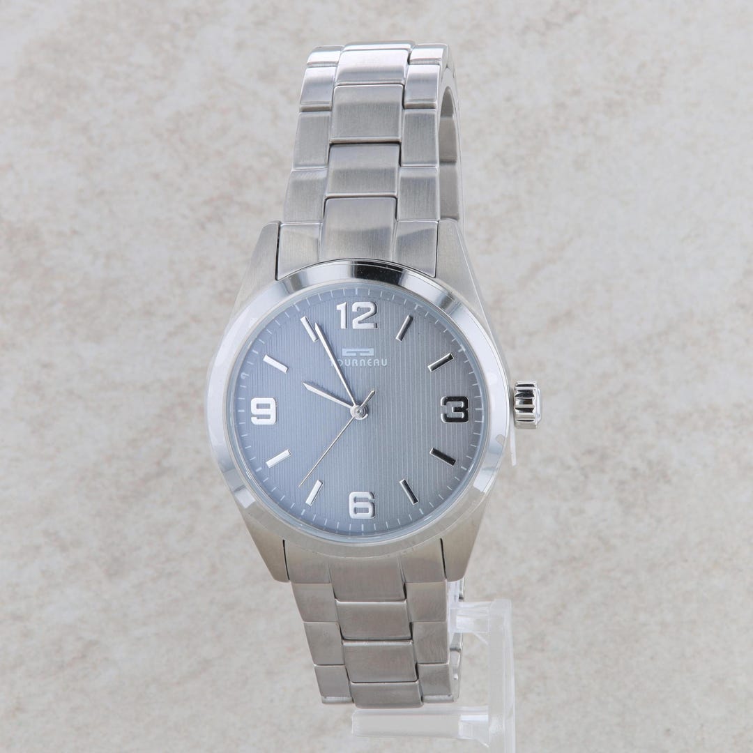 Tourneau Stainless Steel Grey Vertical Line Dial Ladies Watch - Etsy