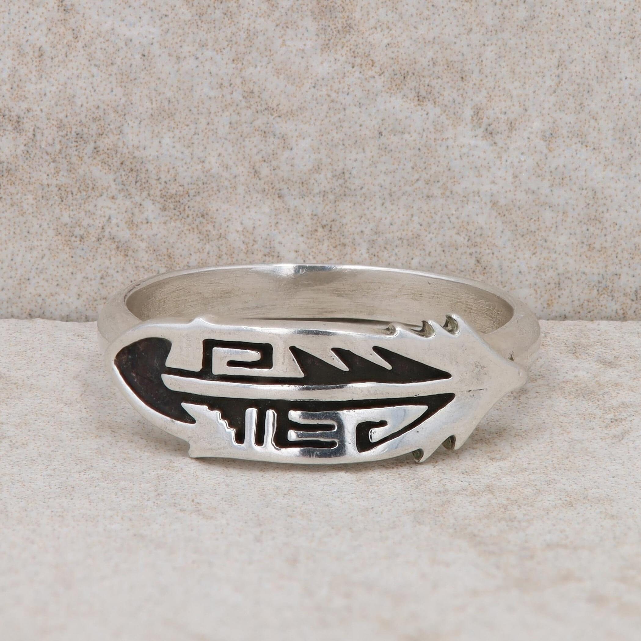 Sterling Silver Raymond Coriz Hopi Style Stackable Ring - Etsy