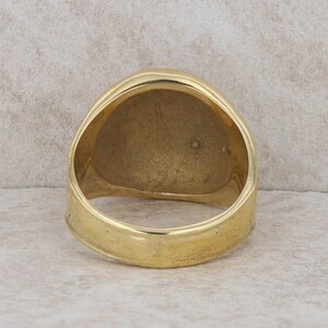 10k Yellow Gold U.S. Army Special Forces Men's Signet Class Style Ring ...