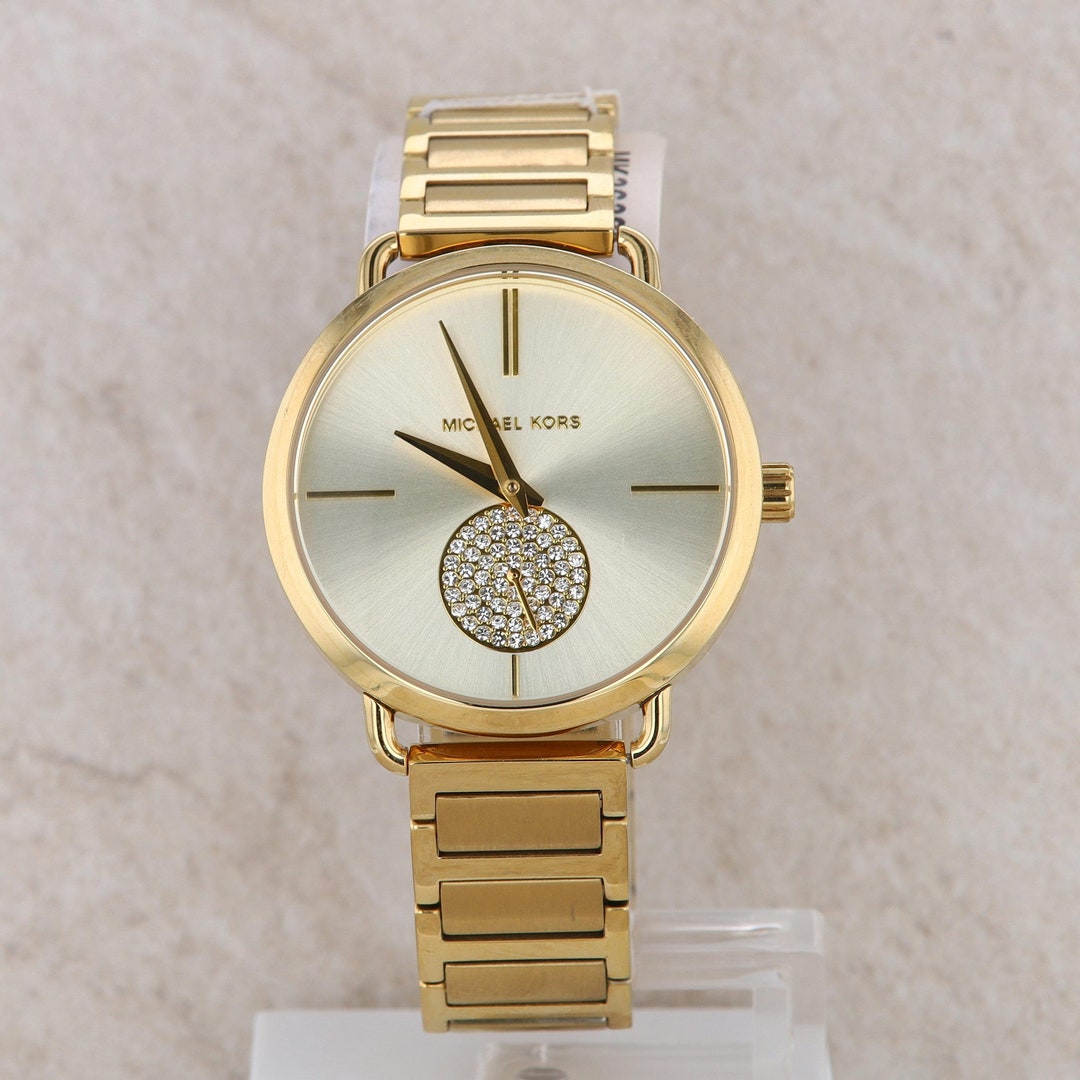 Michael Kors "portia"; Yellow-tone Ladies Watch #mk3639 - Etsy