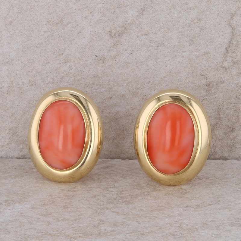 Coral Earrings - Etsy