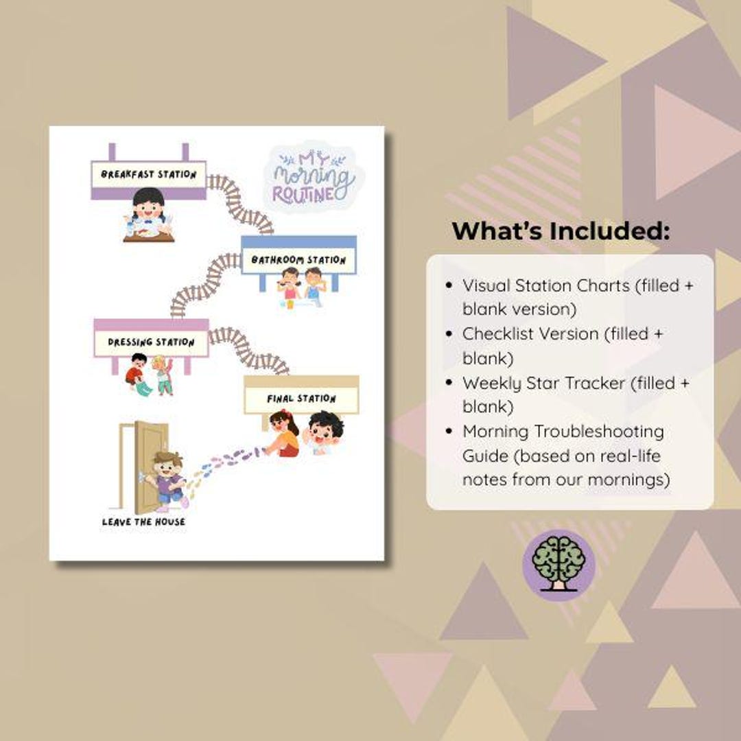 ADHD Morning Routine | Visual Guide | Star Chart Kit | 8 Printable A4 ...