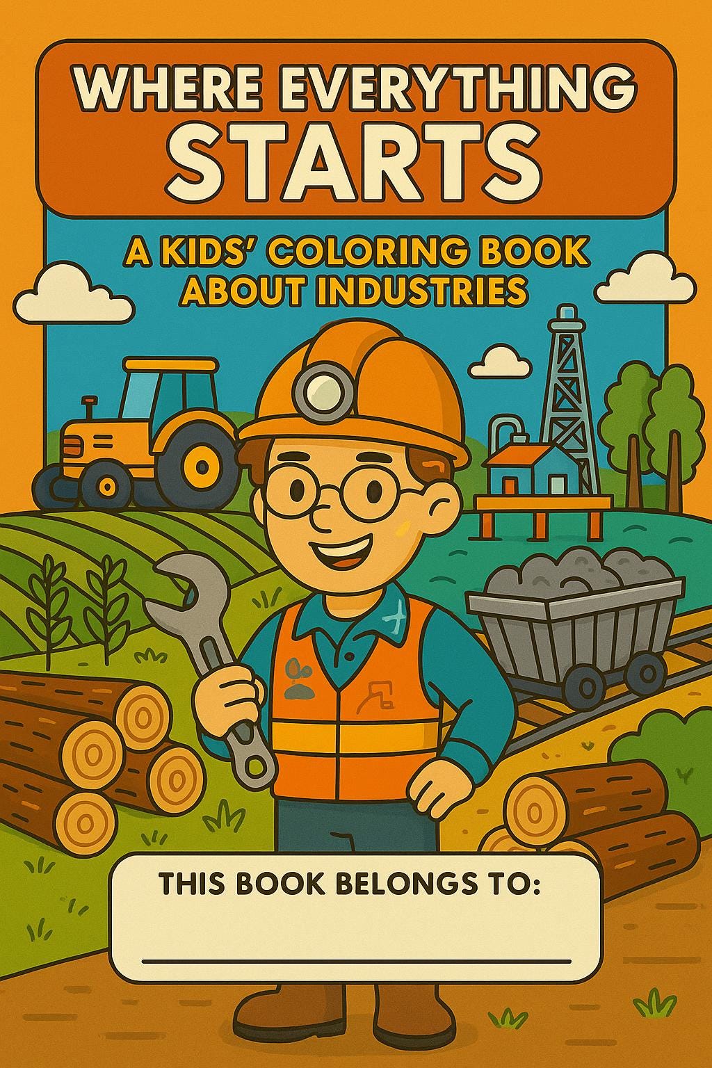 Kids' Primary Industries Coloring Book: Fun Learning (digital Download ...