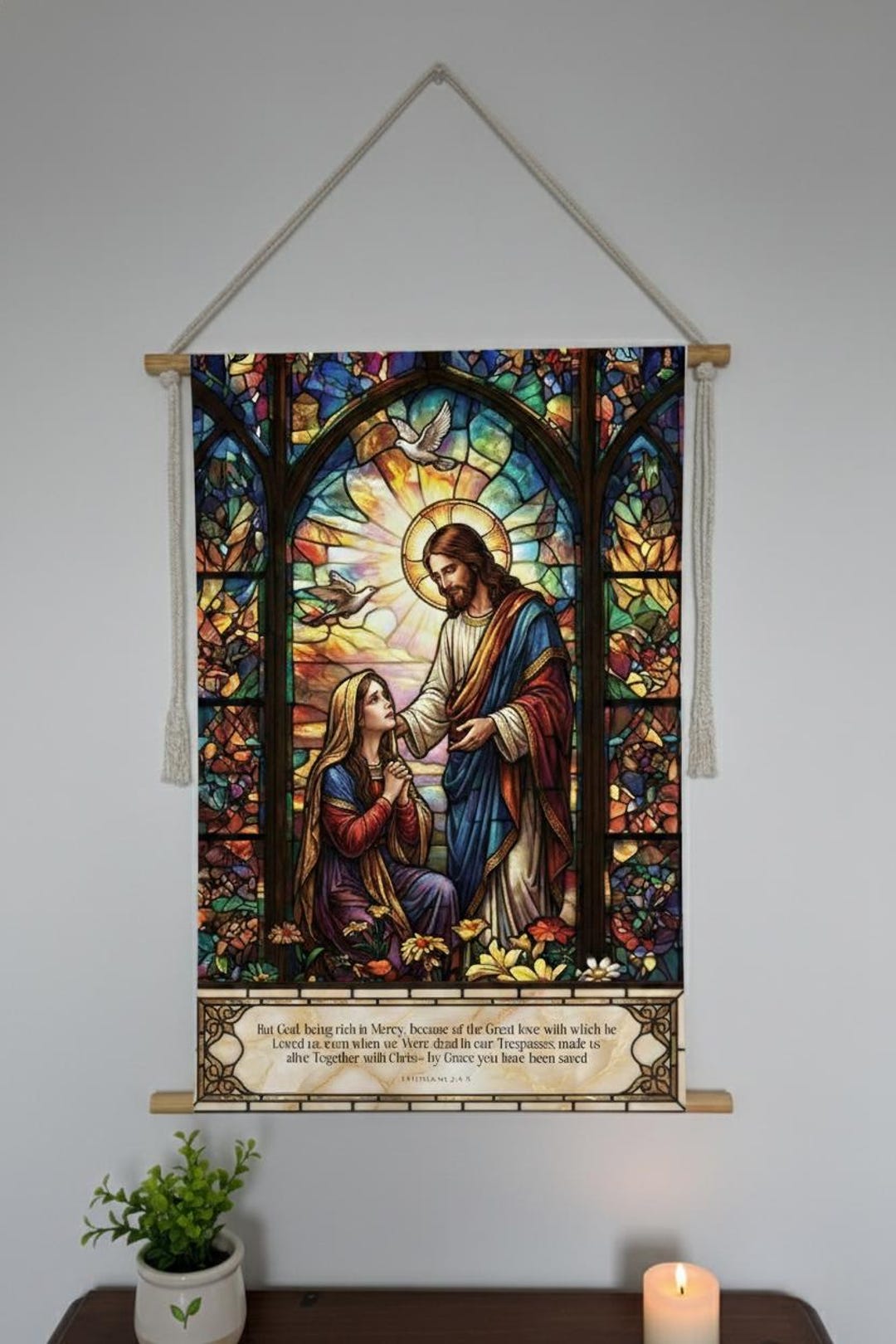 Mary Magdalene With Lord Jesus Christ Wall Hanging - Art Print ...